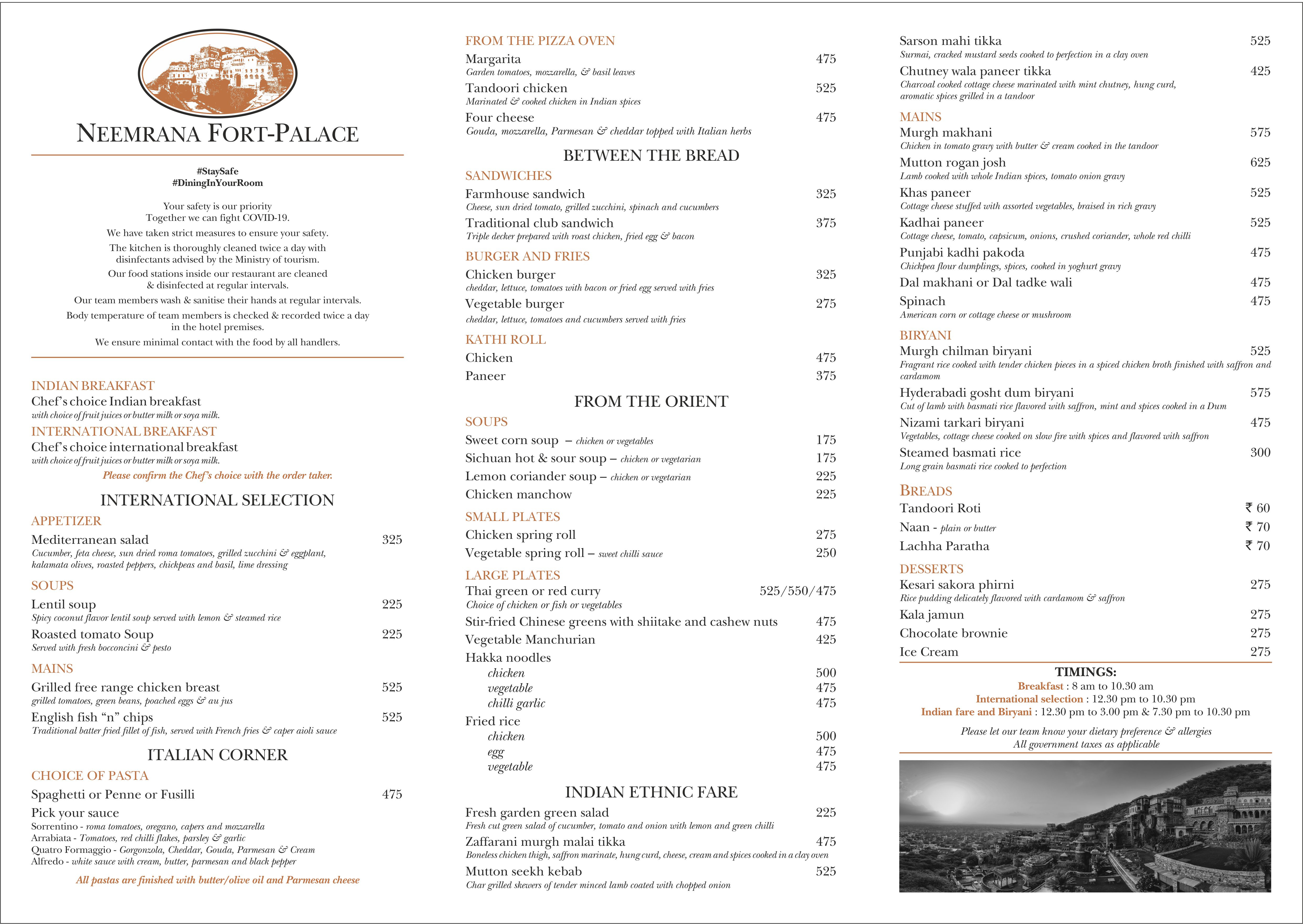 Restaurants in Rajasthan | Neemrana Fort-Palace | Heritage Hotel in ...